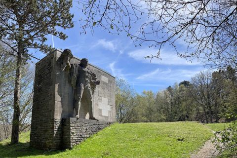 Walking past World War II memorial sites in the Eifel region – silver ...
