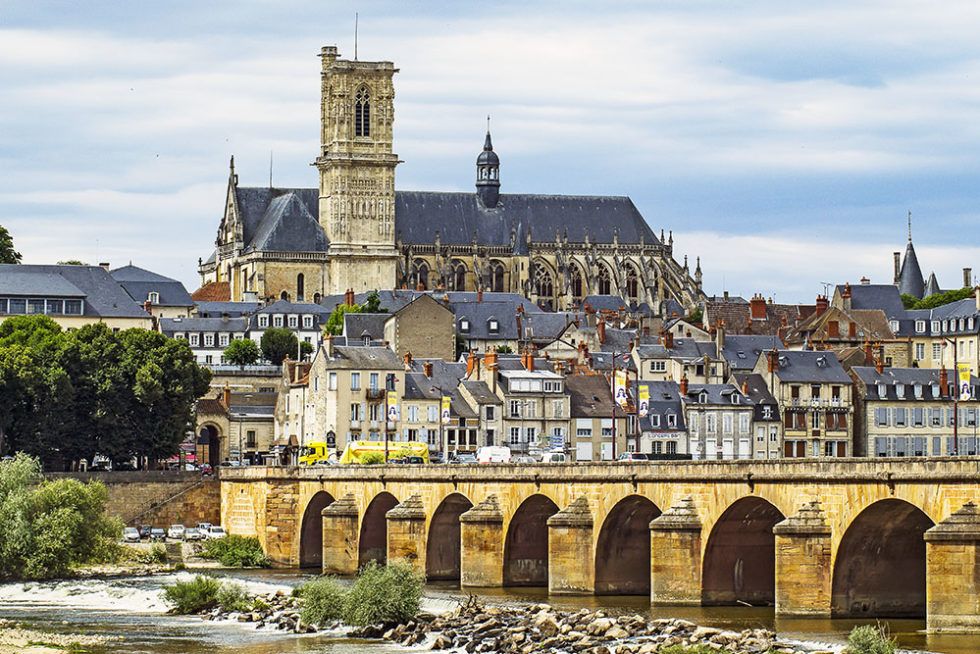 Nevers, the Burgundian city of the dukes on the Loire river – silver ...