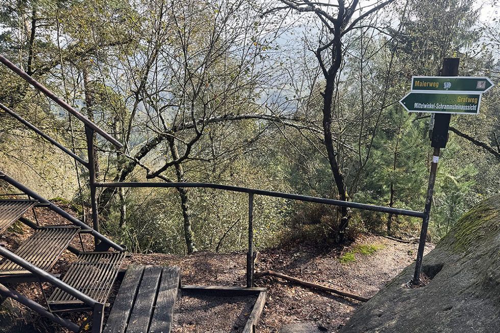 Malerweg: exquisite hiking trail through Saxon Switzerland – silver ...