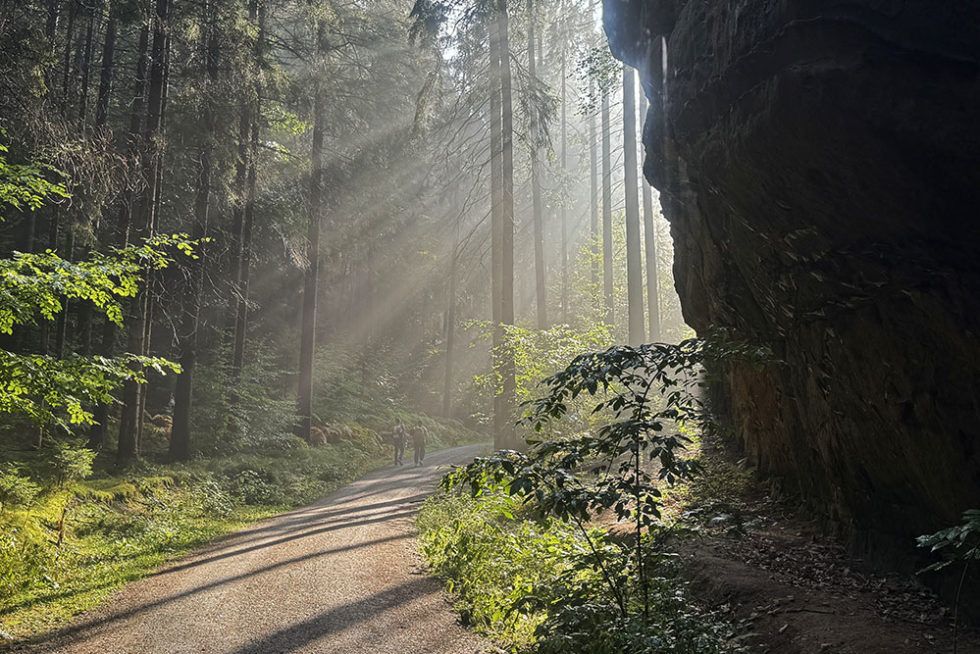 Malerweg: exquisite hiking trail through Saxon Switzerland – silver ...